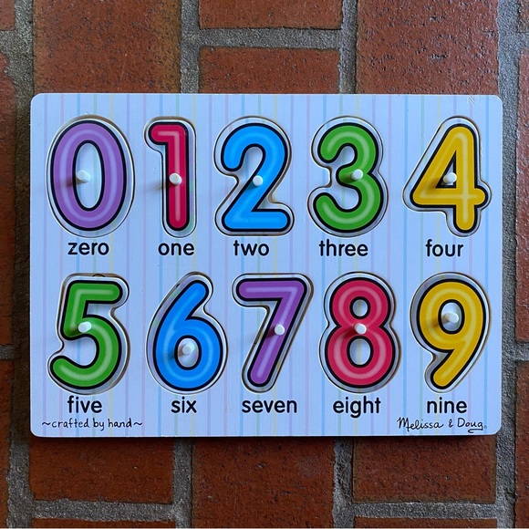 Melissa & Doug | Toys | Melissa Doug Numbers Puzzle | Poshmark